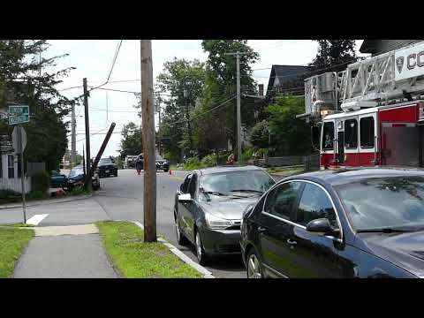 Car vs. utility pole, Washington St., Concord, N.H. 7/7/21 - YouTube