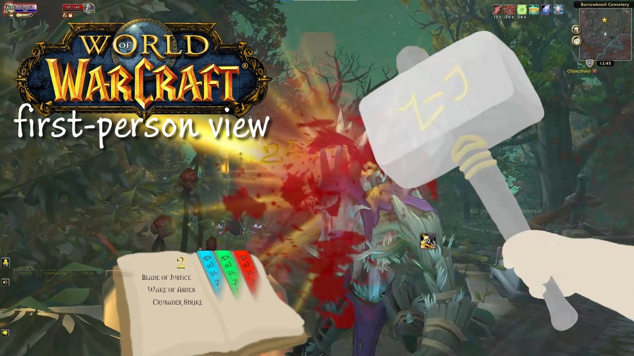 WoW in First-Person View - Paladin - YouTube