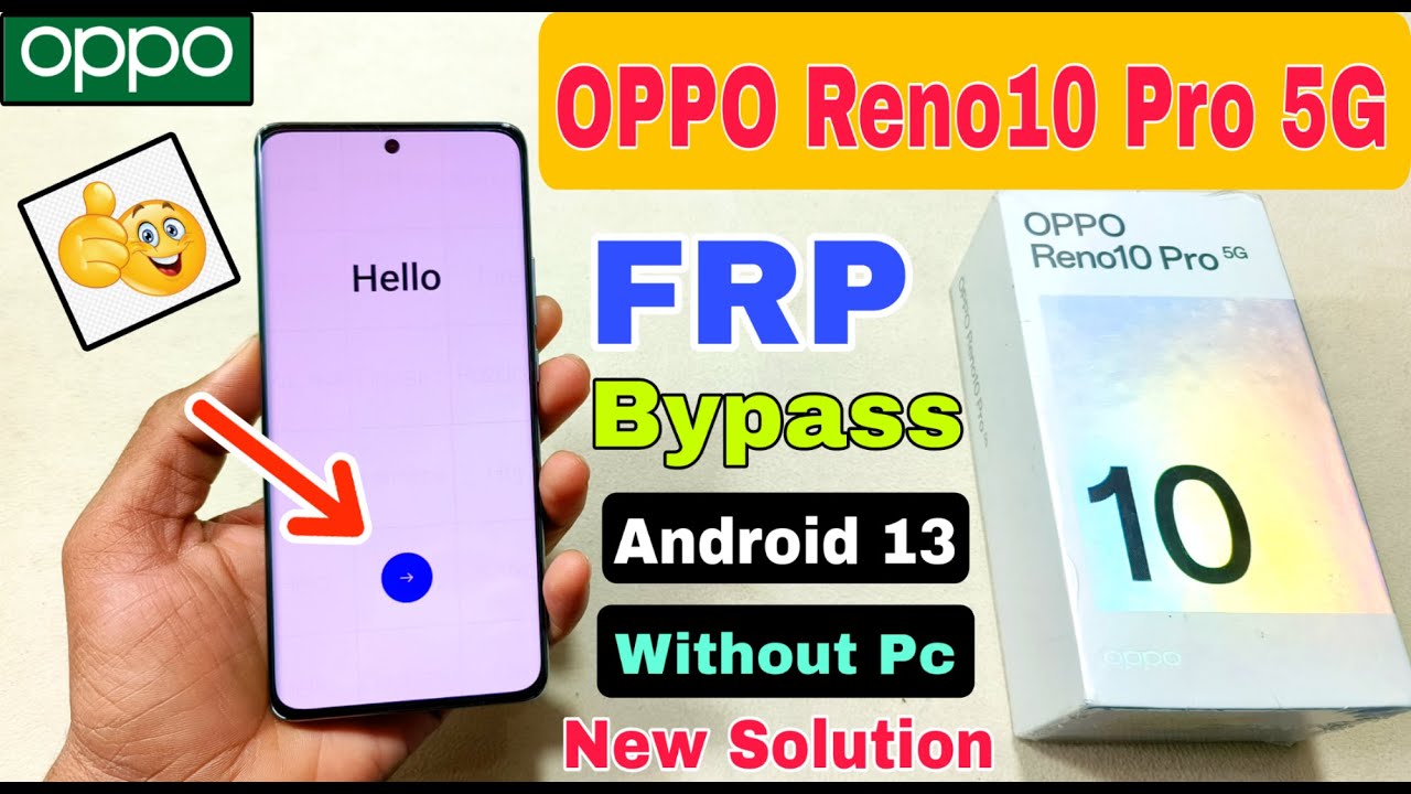 Oppo Reno 10 Pro 5G FRP Bypass Android 13 | New Method | Oppo (CPH2525 ...