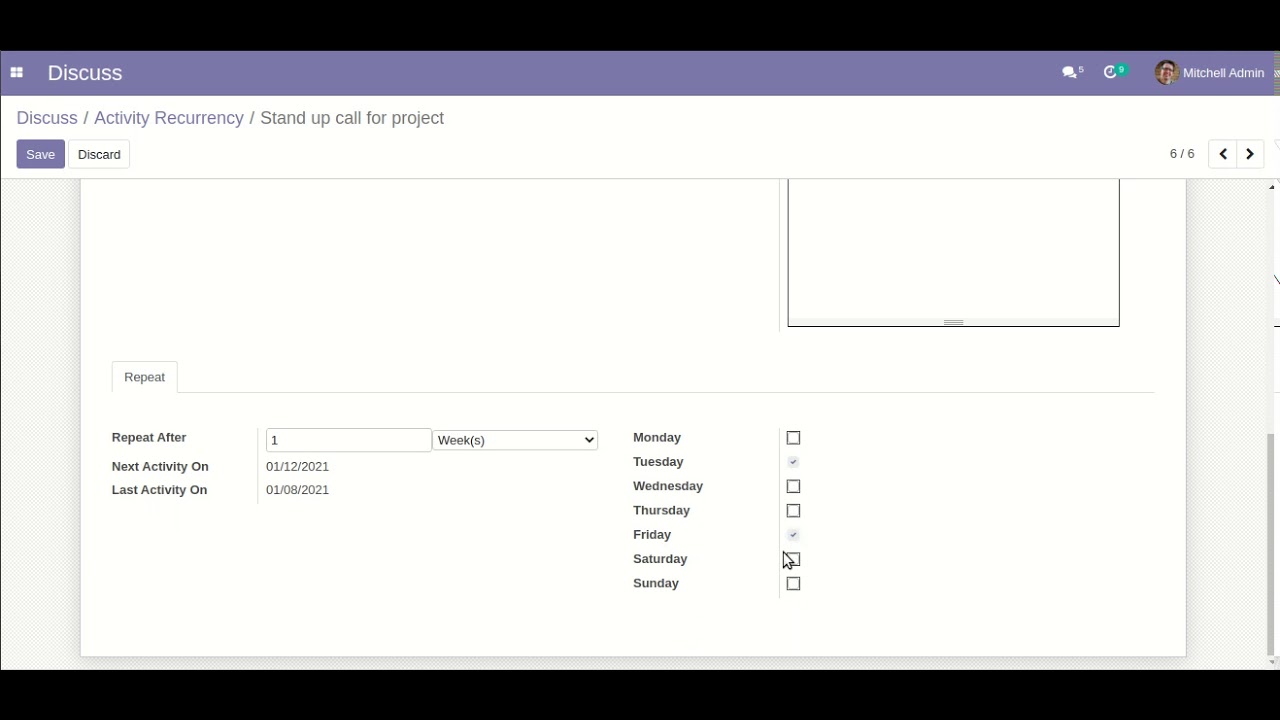 How To Create Activities Automatically Recurrency Odoo Apps Feature Odoo Odoo16 Youtube