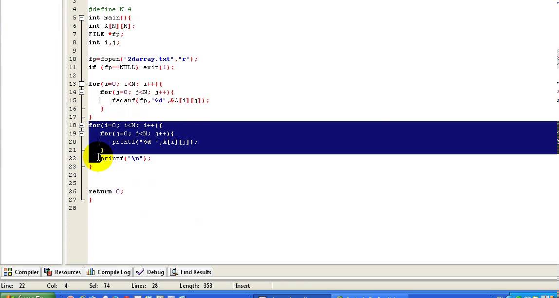 2darray From File Youtube