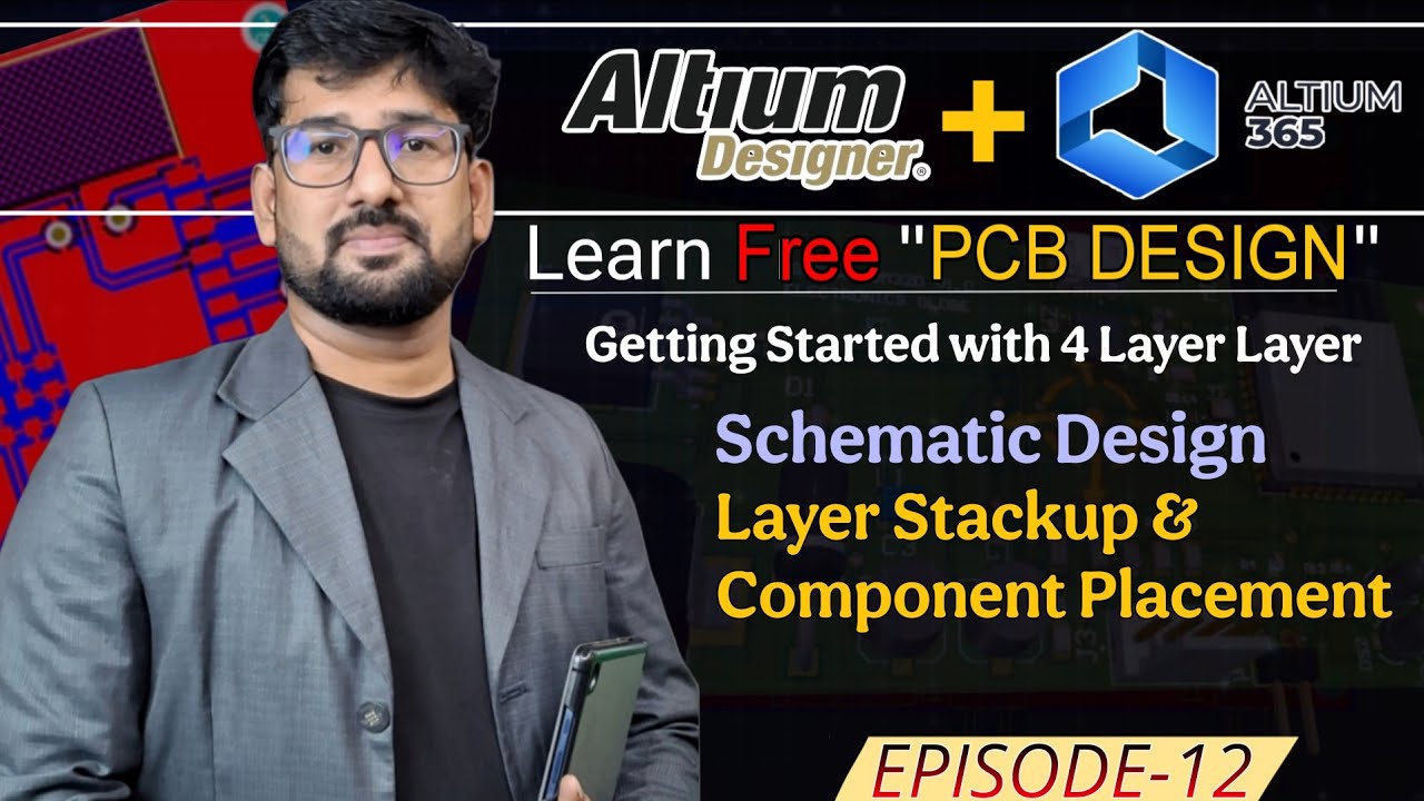 4 Layer PCB Design | Schematic & Layer Stackup & Components Placement ...