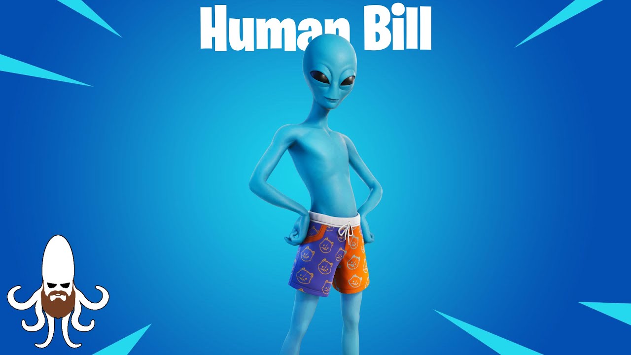 Human Bill - Skin Review & Gameplay - Fortnite - YouTube