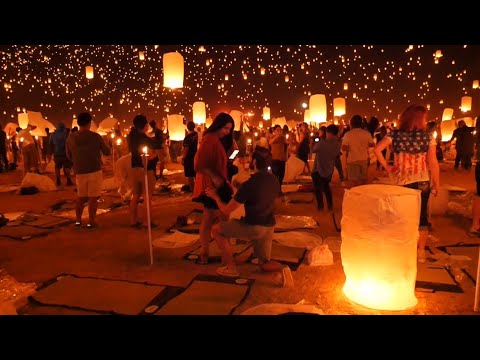Check out this romantic proposal at the Rise Lantern Festival!! - YouTube