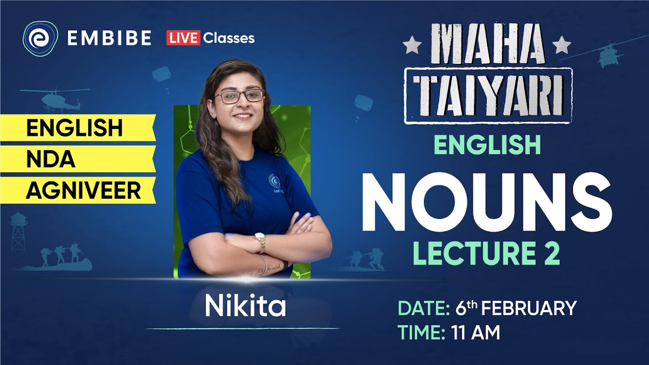 English for NDA and NA 2023 | Nouns | Lec 2 | NDA 2023 English ...