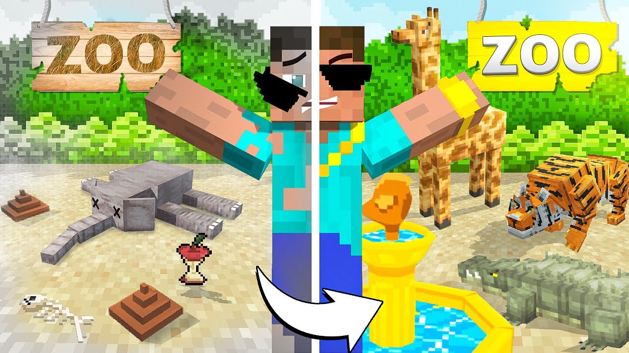 I OPENED A ZOO IN MINECRAFT - YouTube