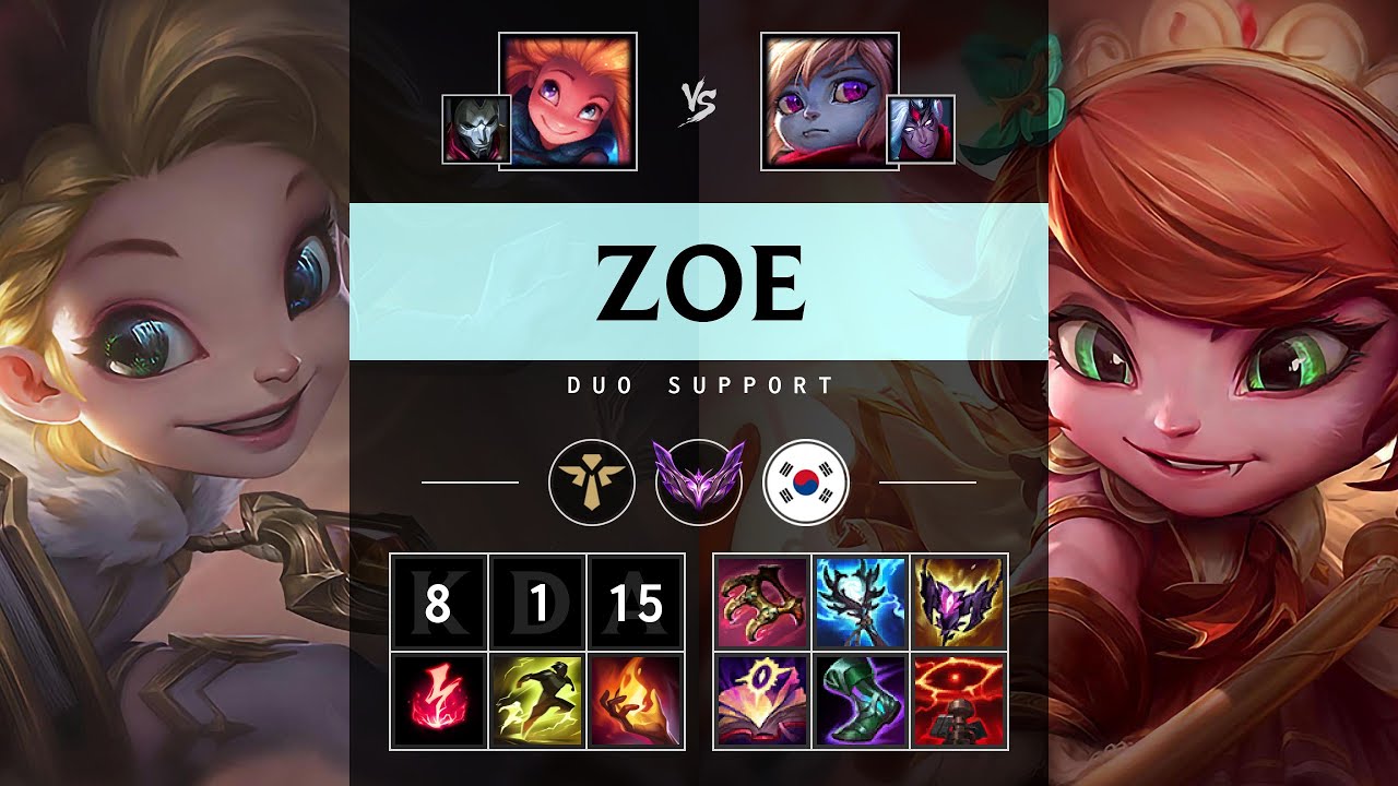 Zoe Support vs Poppy - KR Master Patch 25.S1.3 - YouTube
