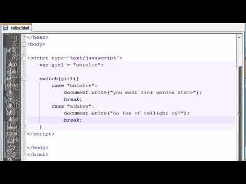 Beginner JavaScript Tutorial - 18 - switch - YouTube