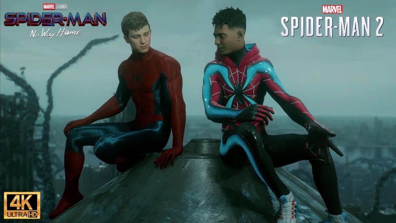 Peter Sees Miles New Suit With The NWH Final Swing Suit in Marvel's ...
