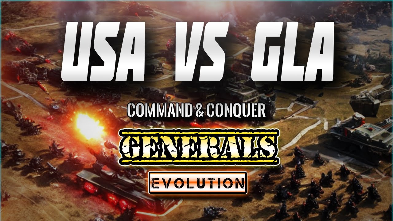 Command & Conquer: Red Alert 3 Generals Evolution Mod Gameplay | USA vs ...