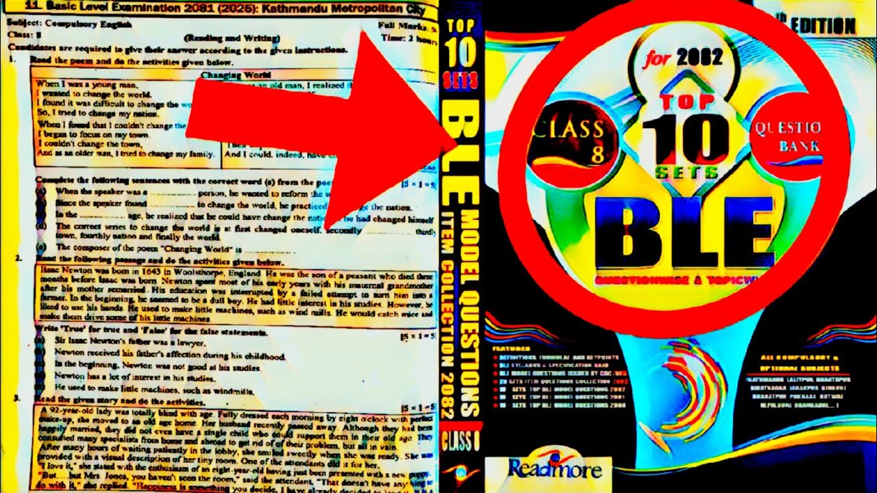 Class 8 | English | BLE SET-11 | 2082 | Readmore publication | Gen-Z ...