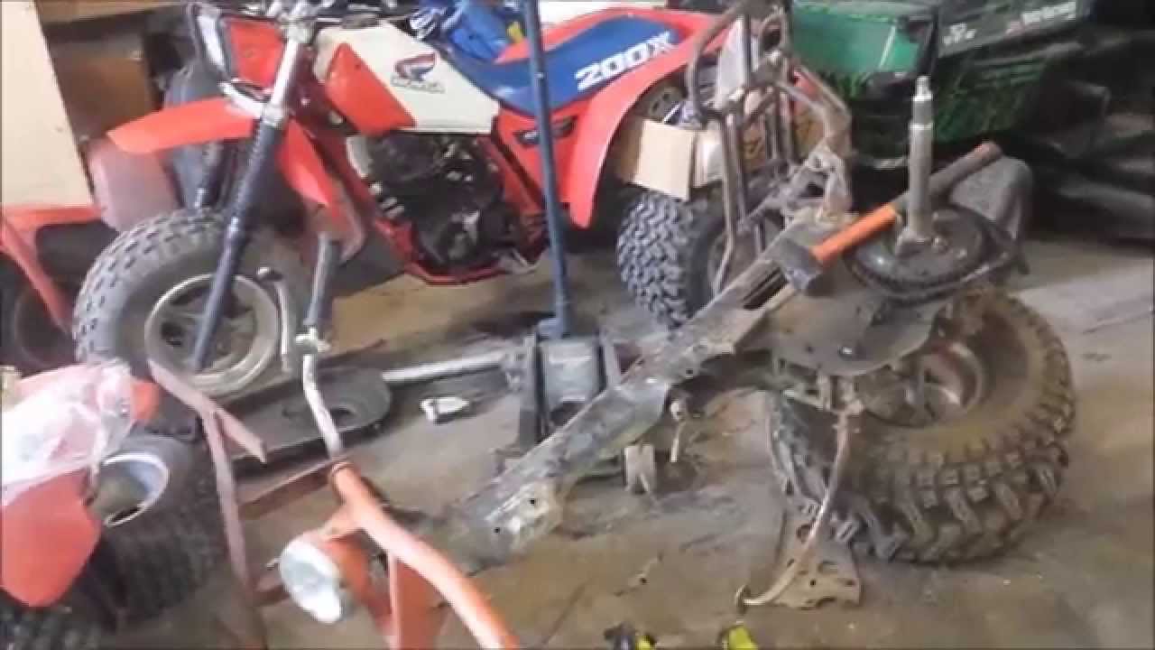 80frame 85motor atc 110 build frame work - YouTube