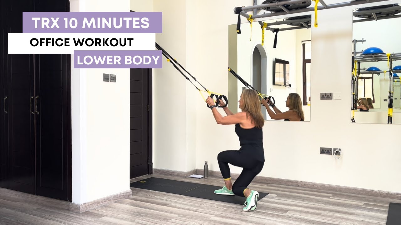 TRX Office Workout for Lower Body - YouTube