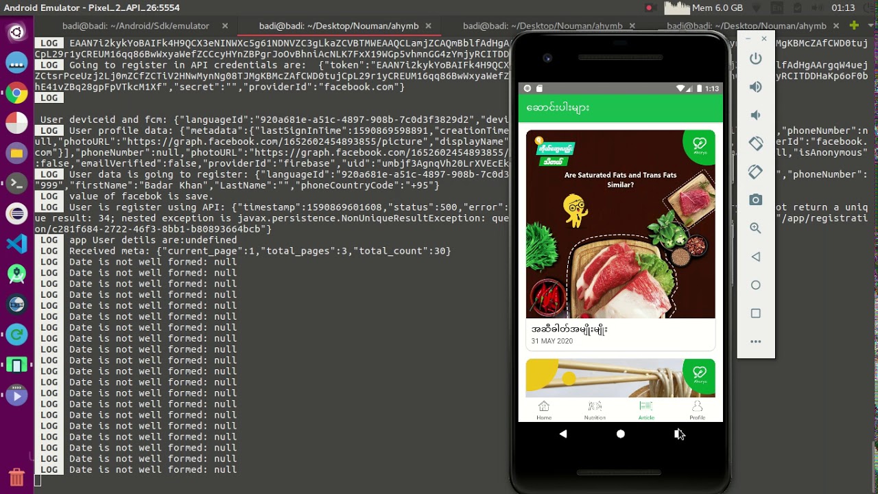 React Native Facebook login - YouTube