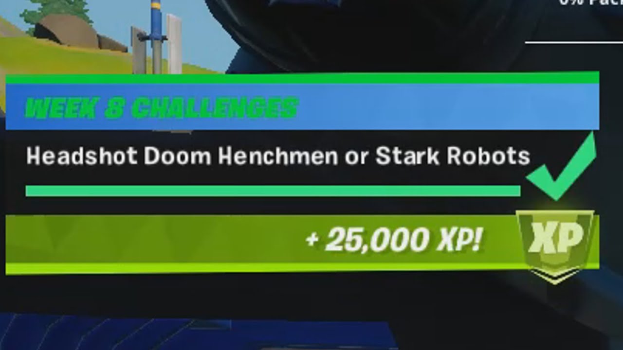 Headshot Doom Henchmen or Stark Robots - Fortnite Week 8 Challenges ...