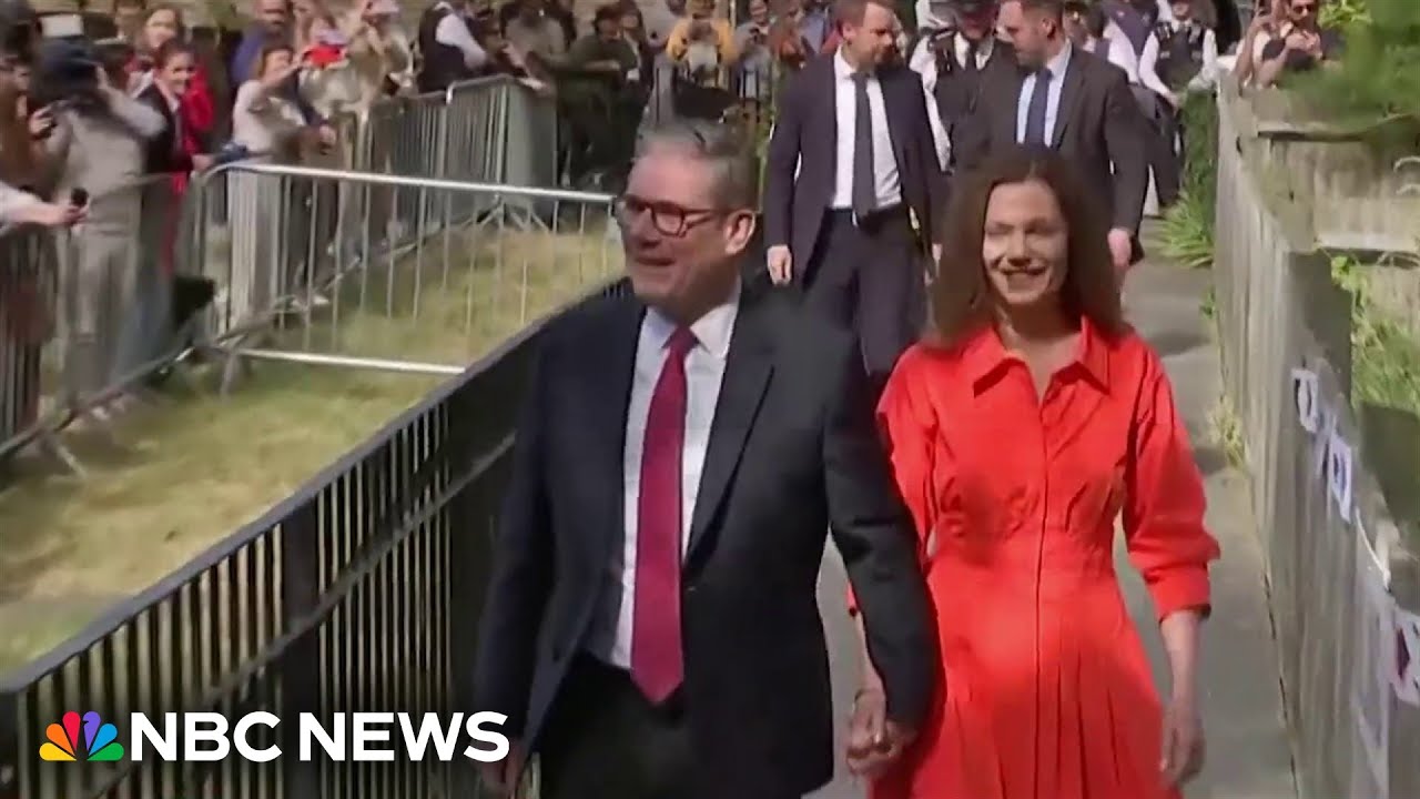 Labour Party appears to win in landslide in British elections - YouTube