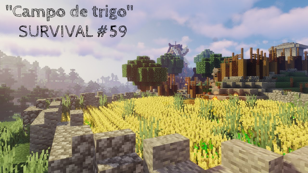 Mi survival#59 Campo de trigo - Minecraft 1.15.2 - YouTube