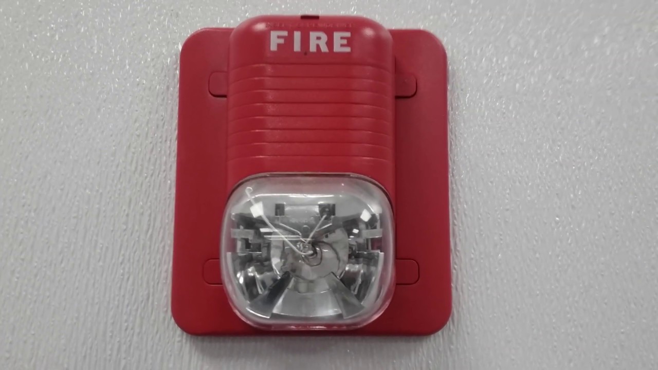 System Sensor SpectrAlert Classic S1224MC Fire Alarm Strobe - YouTube