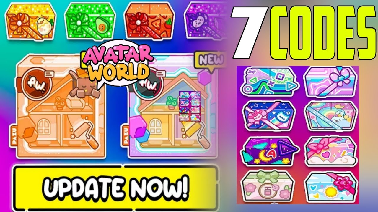 ⚡UPDATE CODES⚡AVATAR WORLD CODES - PAZU CODES - YouTube