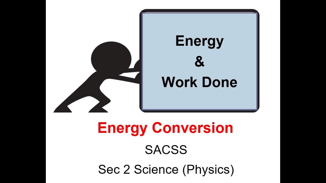 Sec 2 Work and Energy Lesson 3 - Energy Conversion - YouTube