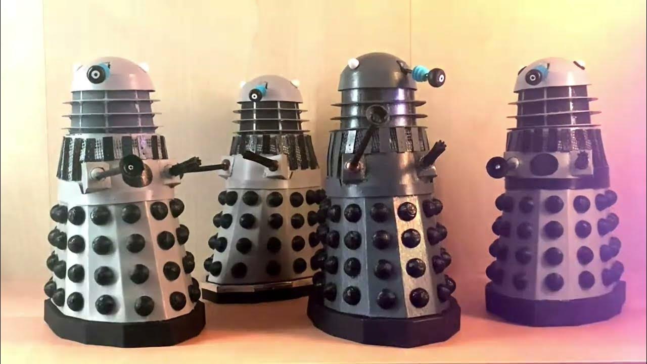 Custom Scratch-Built Dalek Models (From Doctor Who: Destiny of the Daleks) - YouTube