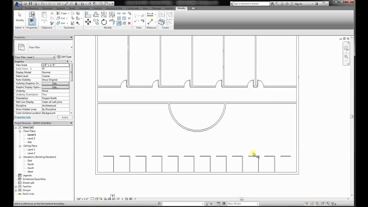 REVIT CHAPTER 2 PRACTICE 2B - YouTube