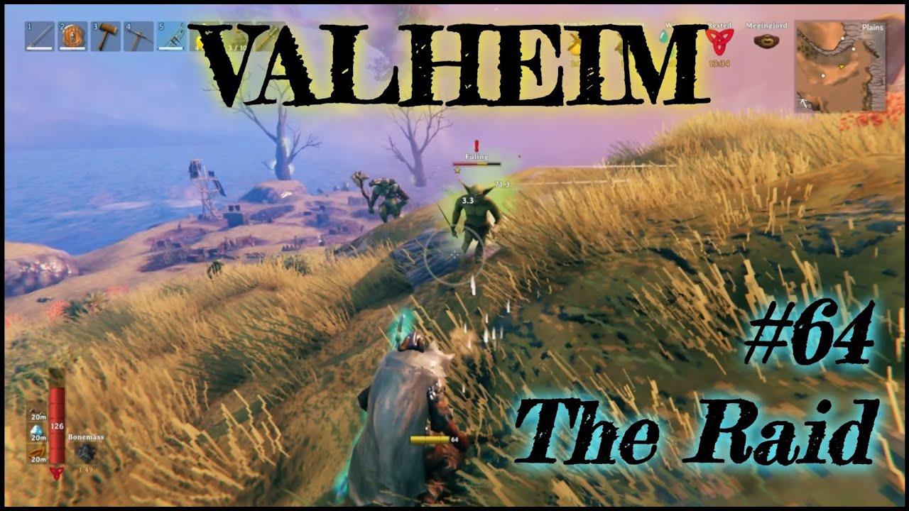 Valheim, #64, The Raid, relaxing gameplay - YouTube