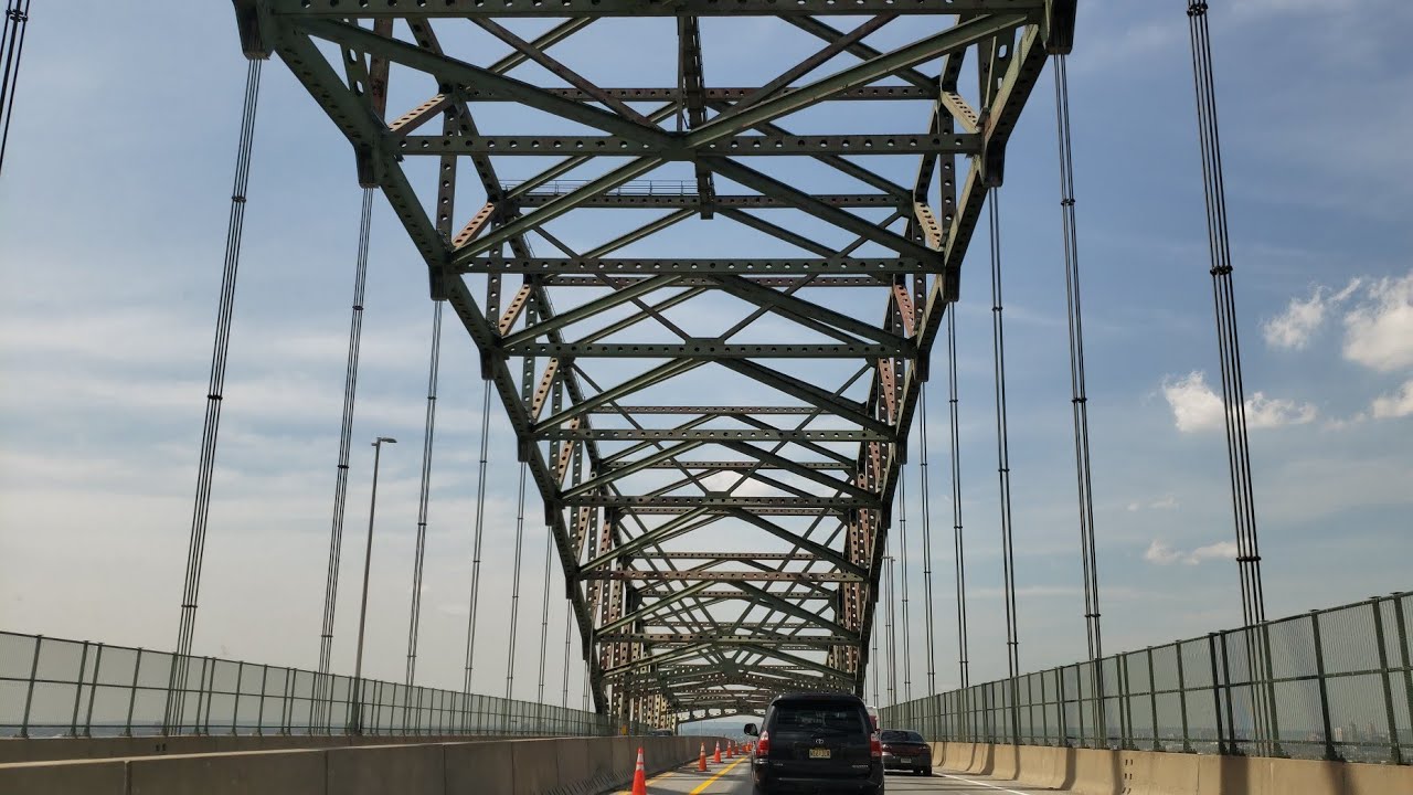 4K Driving on the Newark Bay Bridge! Attraction Tube HD! - YouTube