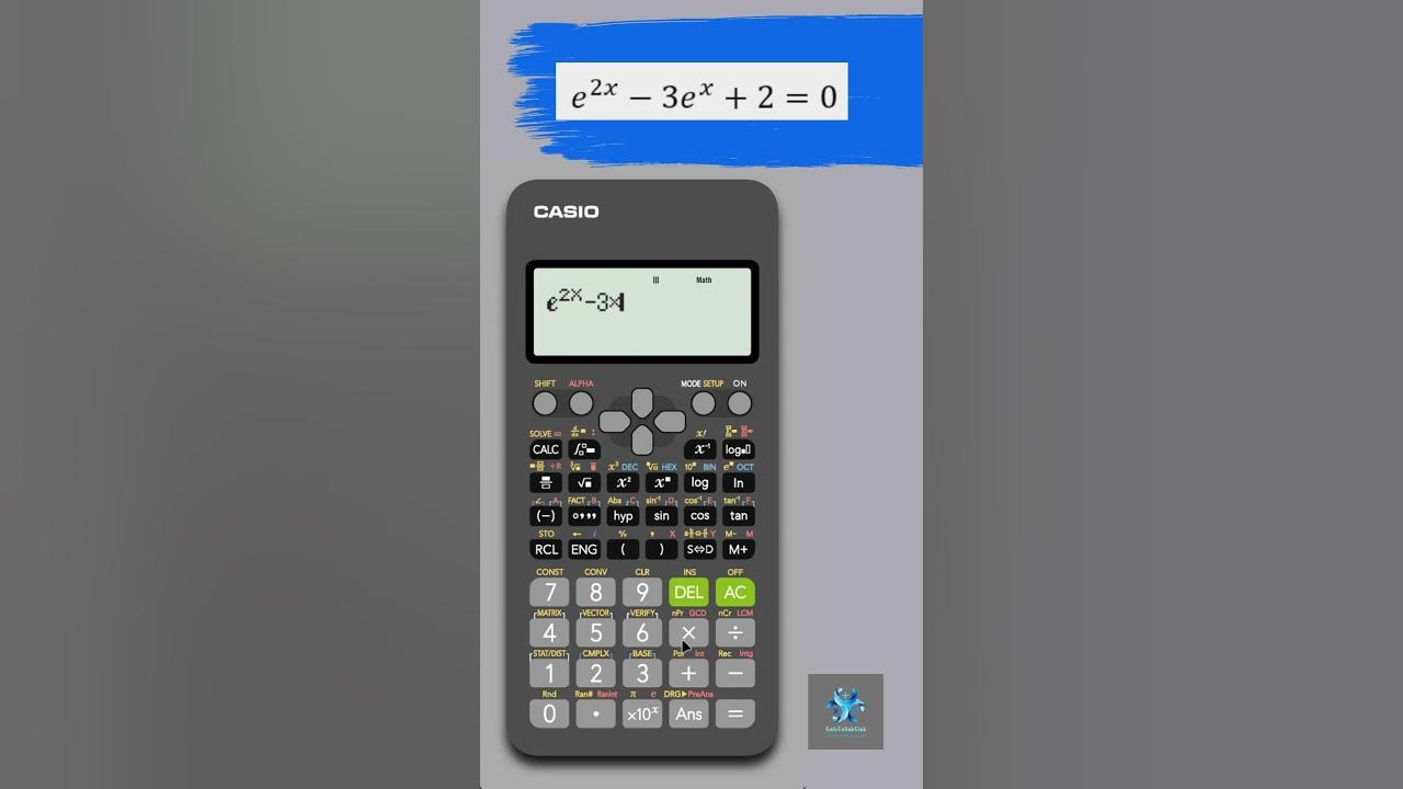 How to Solve Exponential Equation | Casio fx-991ES Scientific Calculator | Exam Tips | Exponent ...
