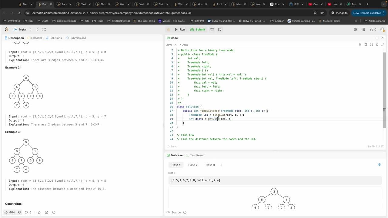 Leetcode 1740 Find Distance in a Binary Tree - YouTube