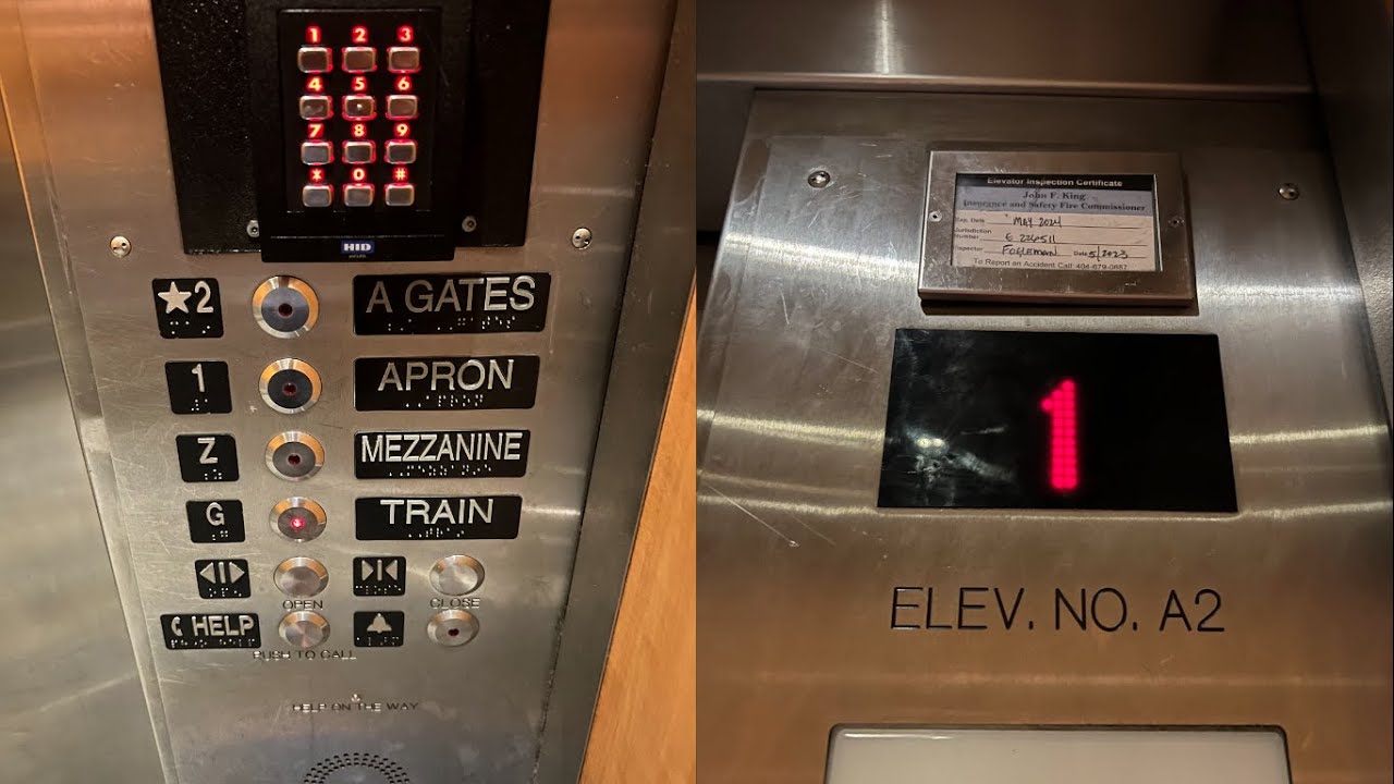 Kone Traction Elevator To Train at Hartsfield Jackson Atlanta Airport ...