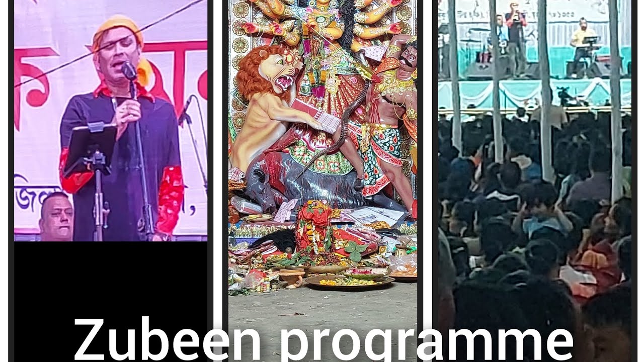 Zubeen programme in Tihu#assam at Ram navami#festival Bashant puja with ...