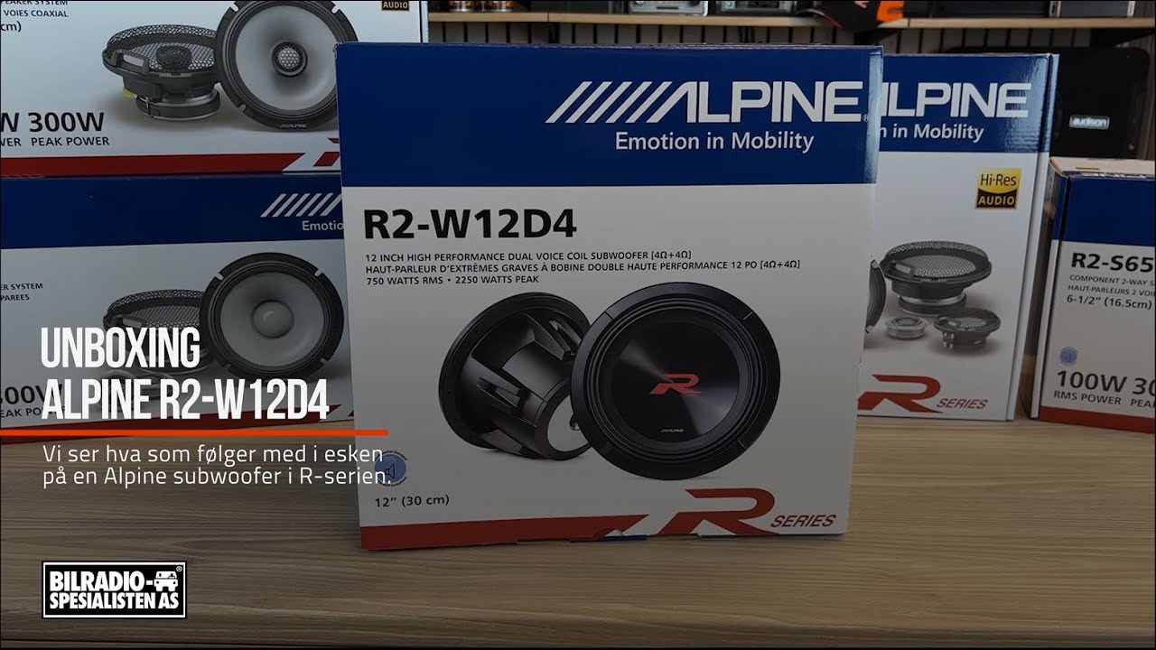 Unboxing Alpine R2 W12D4 subwoofer - YouTube