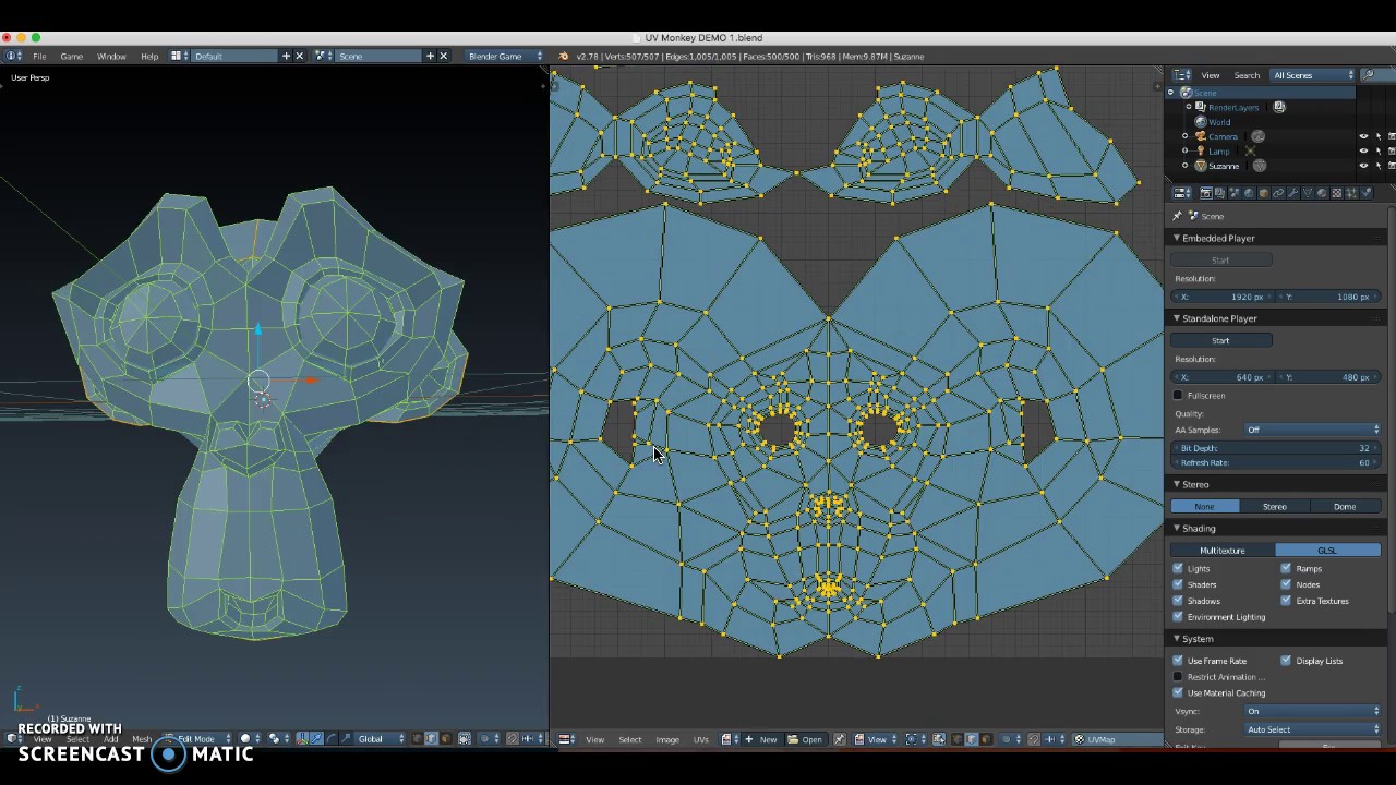 UV Unwrapping a Character Head Method 1 - YouTube