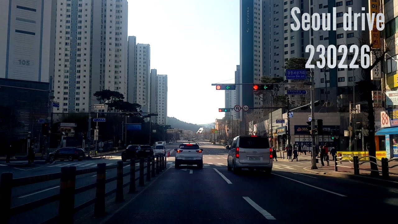 [4k drive]Seoul City Downtown Driving Korea 230226 - YouTube