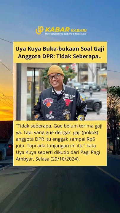 Uya Kuya Buka-bukaan Soal Gaji Anggota DPR: Tidak Seberapa..#artis #uyakuya - YouTube