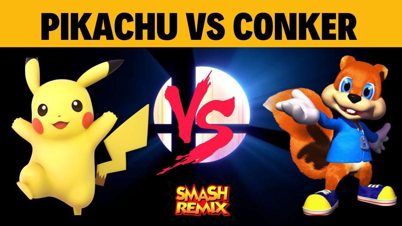 Pikachu VS Conker ( Smash Remix ) Gameplay | 🔥 Hiroshi Senpai 🔥 - YouTube