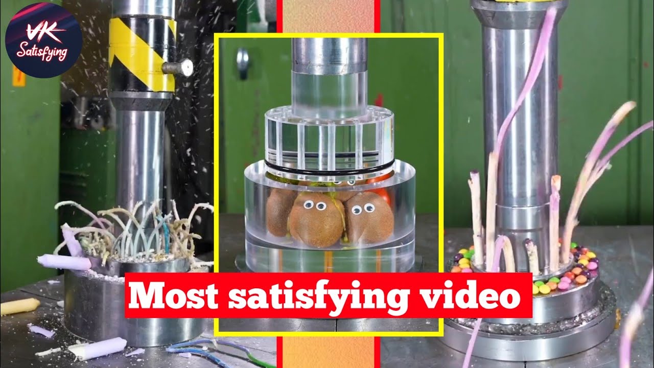 Satisfying video🤗😌 | satisfying video to make you relaxing | hydraulic ...