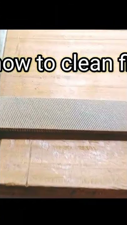 How to clean file. - YouTube