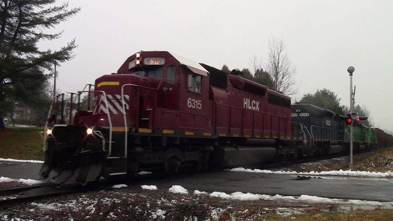 HLCX 6315 East, Approaching Saint John, New Brunswick 12-03-2013 - YouTube