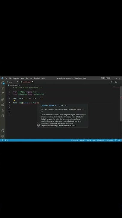Extract digits from tuple list in python - YouTube