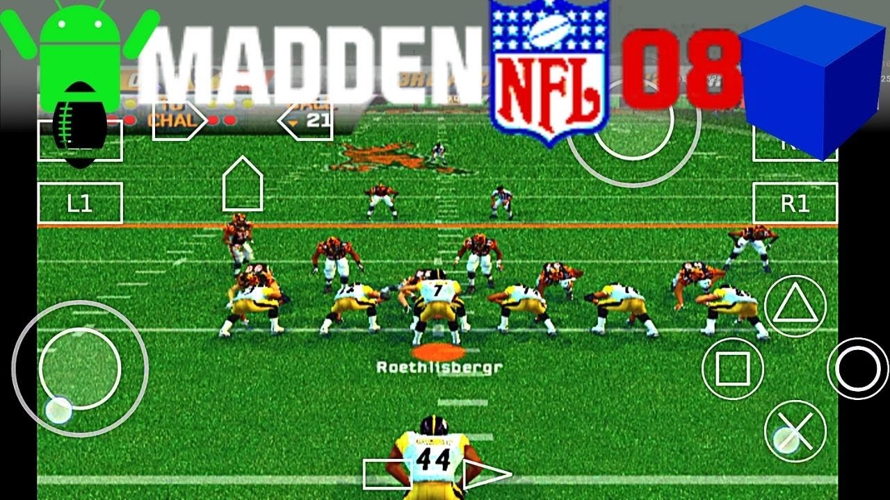 Madden NFL 08 - NFL 08 - PS2 Emulator Android Gameplay - Madden NFL 08 ...