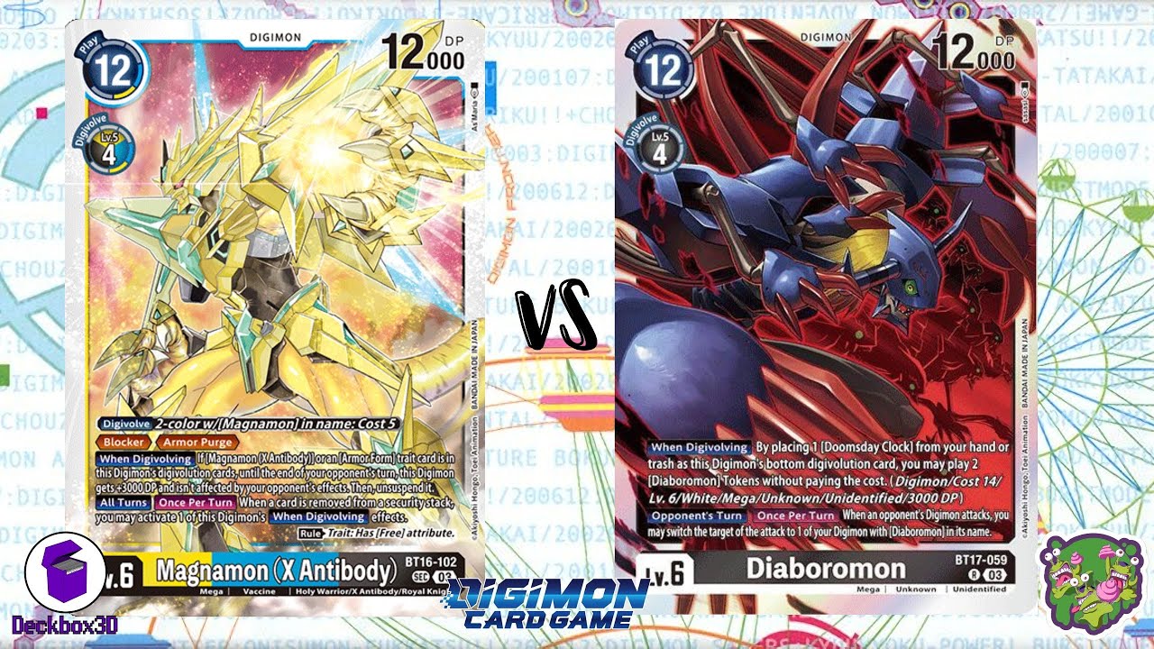 DIGIMON TCG: Local match Magnamon X (Blue) vs Diaboromon (Black) | TEA ...
