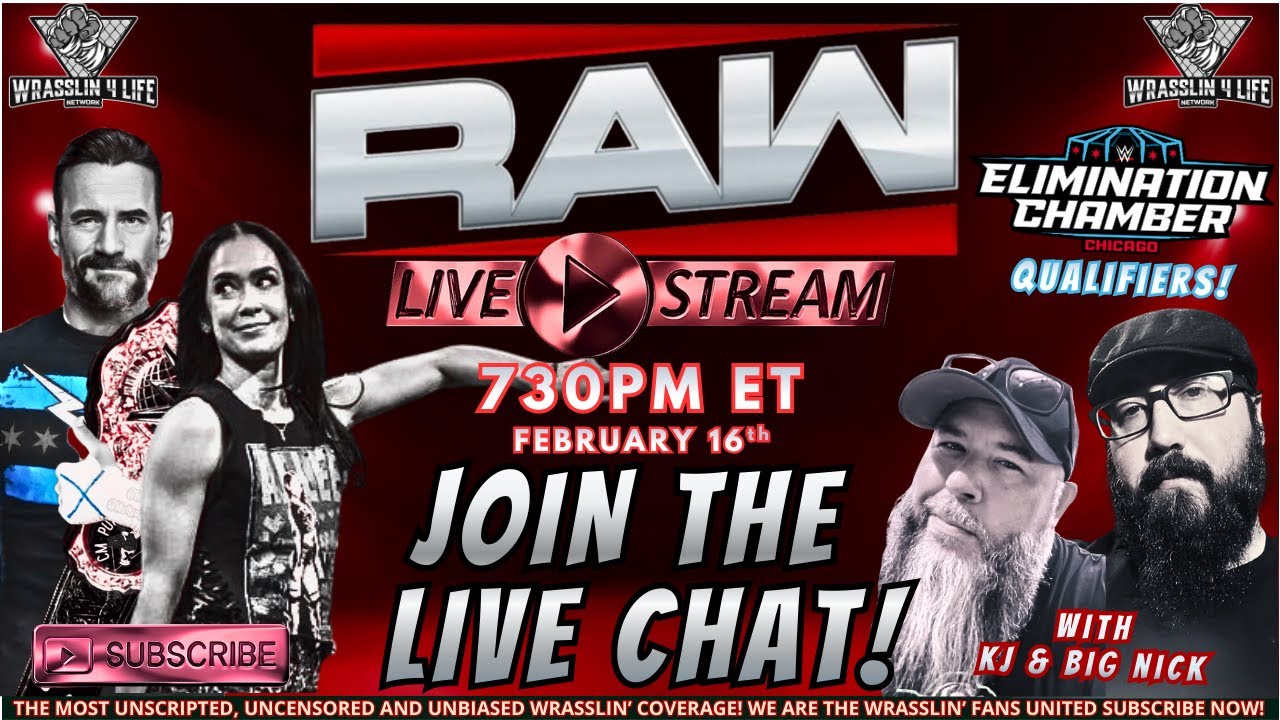 WWE RAW Live Reaction & Chat. Join us! (February 16, 2026) #wweraw # ...