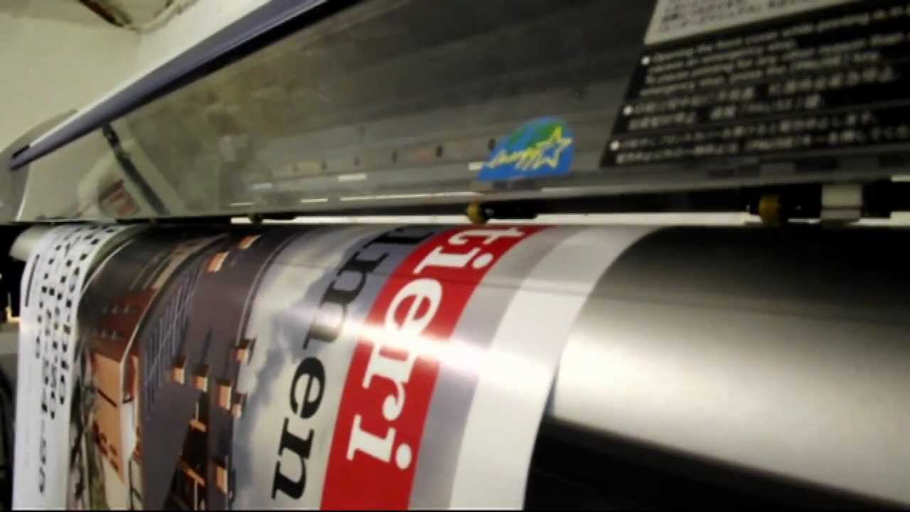 Roland SP-540V Digital Print - YouTube