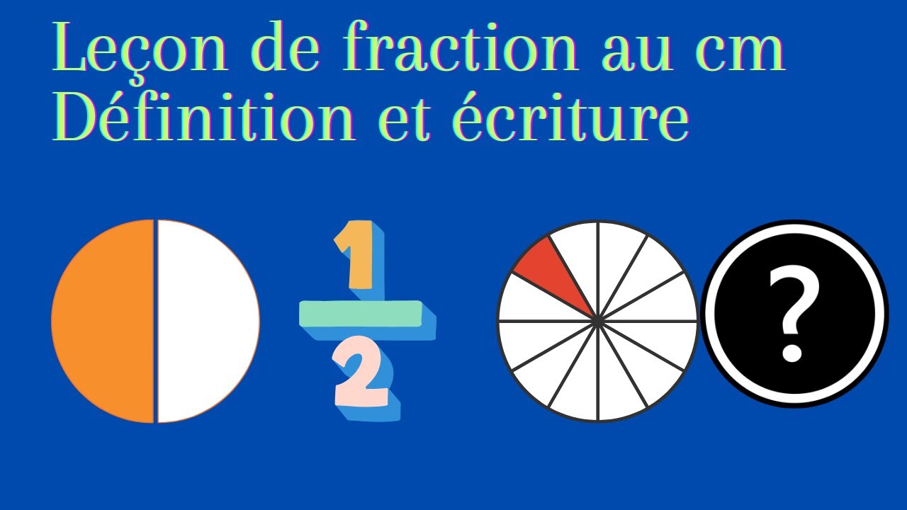 présentation d'une fiche de mathématiques /les fractions : définition ...