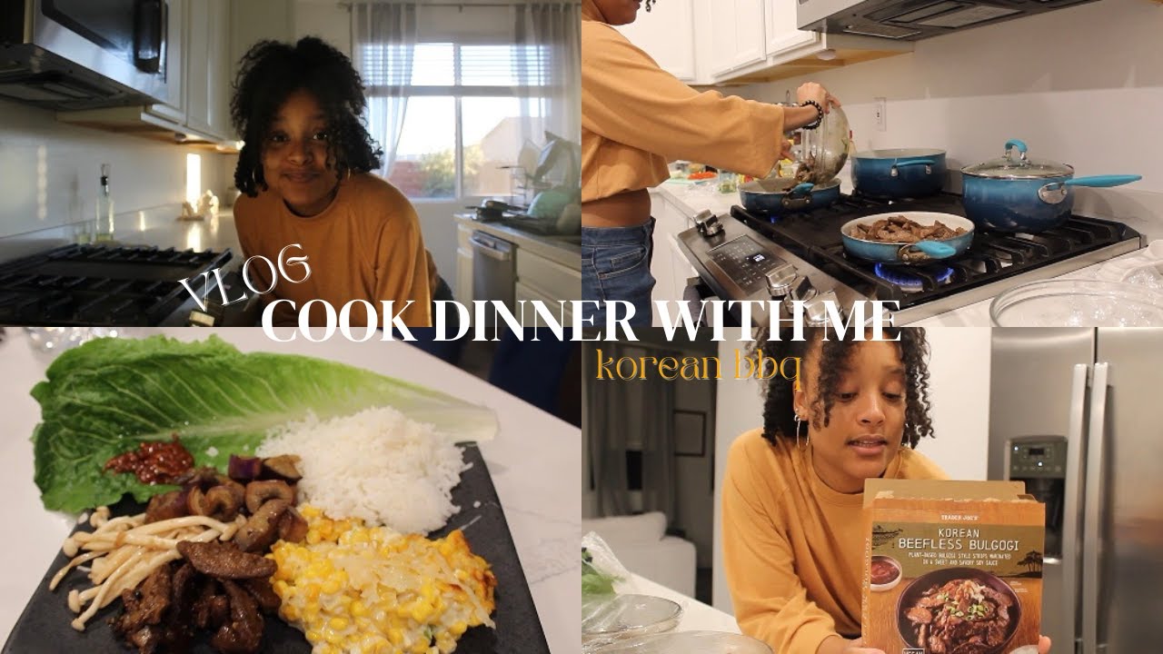 Cook DINNER With Me - Korean BBQ | VLOG - YouTube