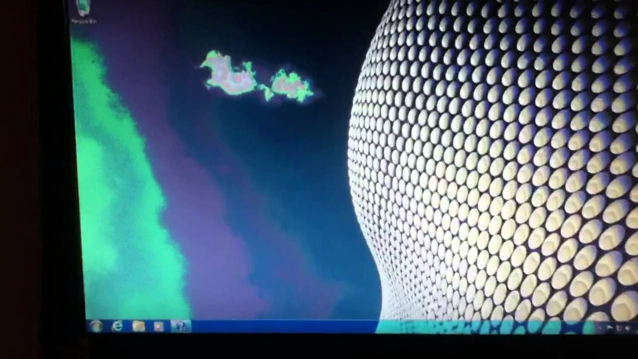 23" led monitor screen problem - YouTube