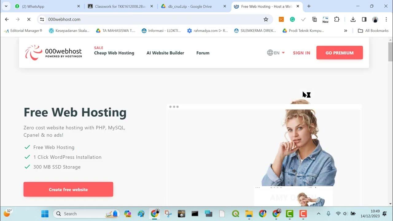Hosting Aplikasi Web (Php-MySQL) Gratis - 000Webhost.com - YouTube