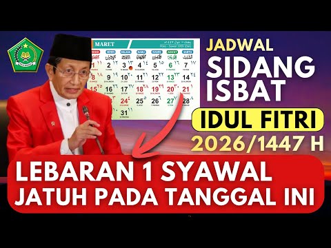 🔴 TERBARU !! KAPAN 1 SYAWAL 2026? Ini Jadwal Resmi dari Muhammadiyah Pemerintah Hasil Sidang Isbat